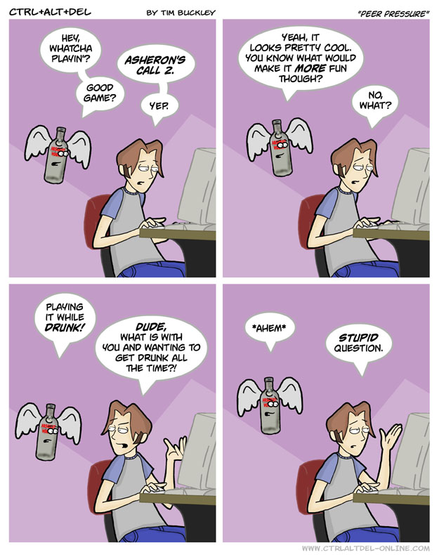 Peer pressure - Ctrl+Alt+Del Comic Ctrl+Alt+Del