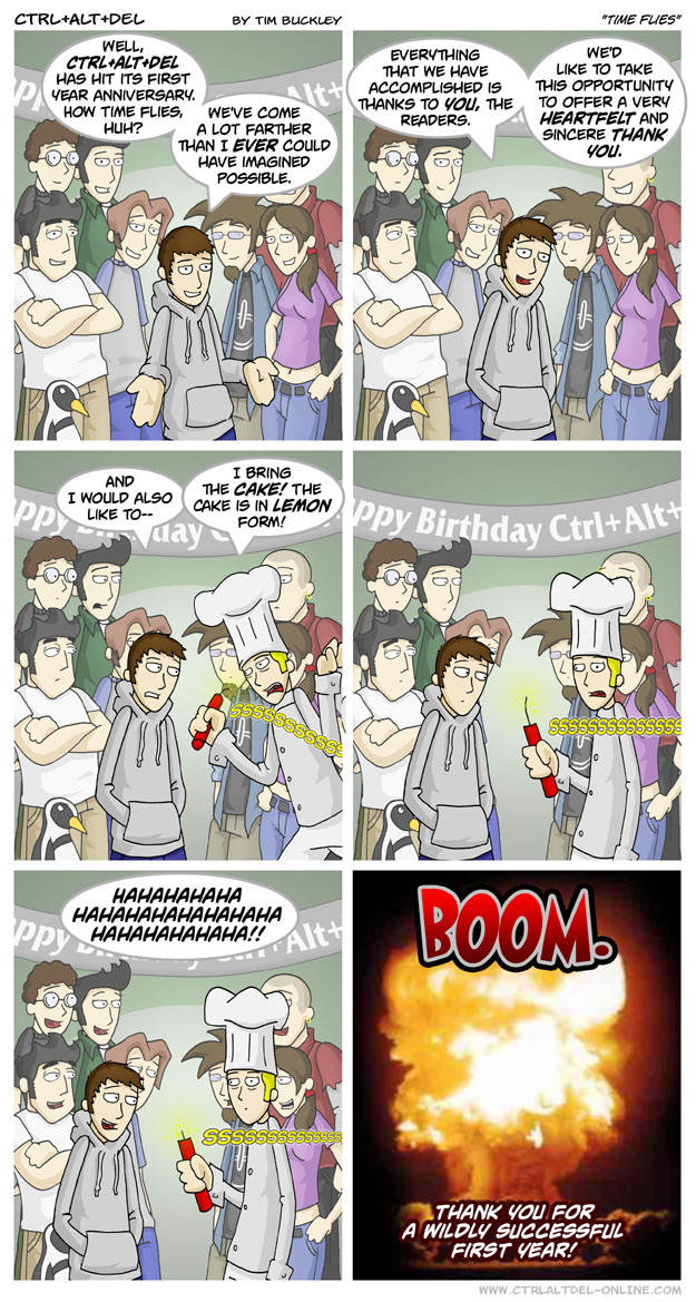 Time flies - Ctrl+Alt+Del Comic Ctrl+Alt+Del