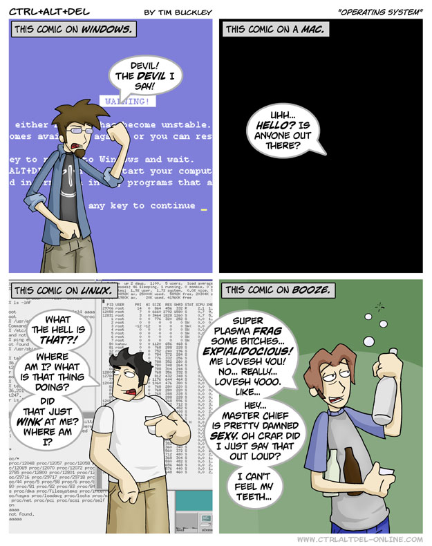 Operating system - Ctrl+Alt+Del Comic Ctrl+Alt+Del