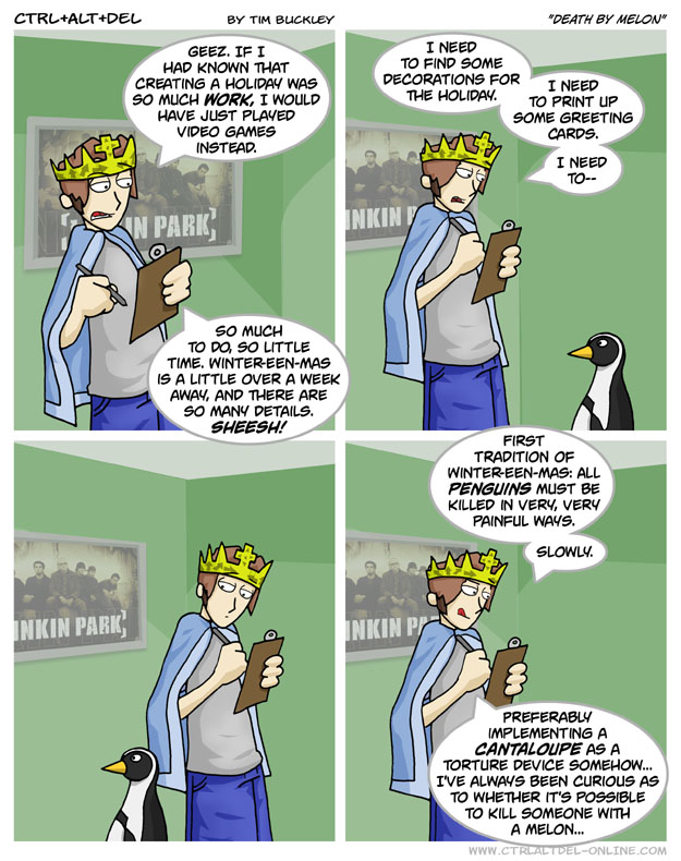 Death by melon - Ctrl+Alt+Del Comic Ctrl+Alt+Del