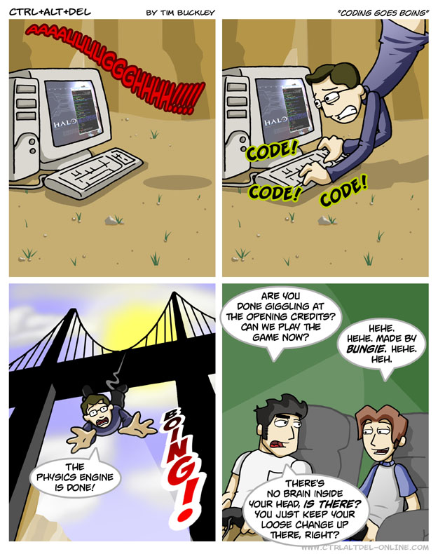 Coding goes boing - Ctrl+Alt+Del Comic Ctrl+Alt+Del