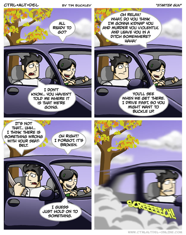 Starter gun - Ctrl+Alt+Del Comic Ctrl+Alt+Del