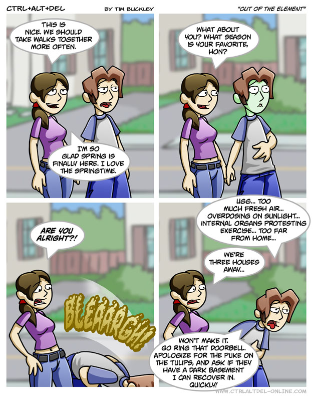 Out of the element - Ctrl+Alt+Del Comic Ctrl+Alt+Del