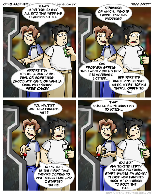 Free cake? - Ctrl+Alt+Del Comic Ctrl+Alt+Del