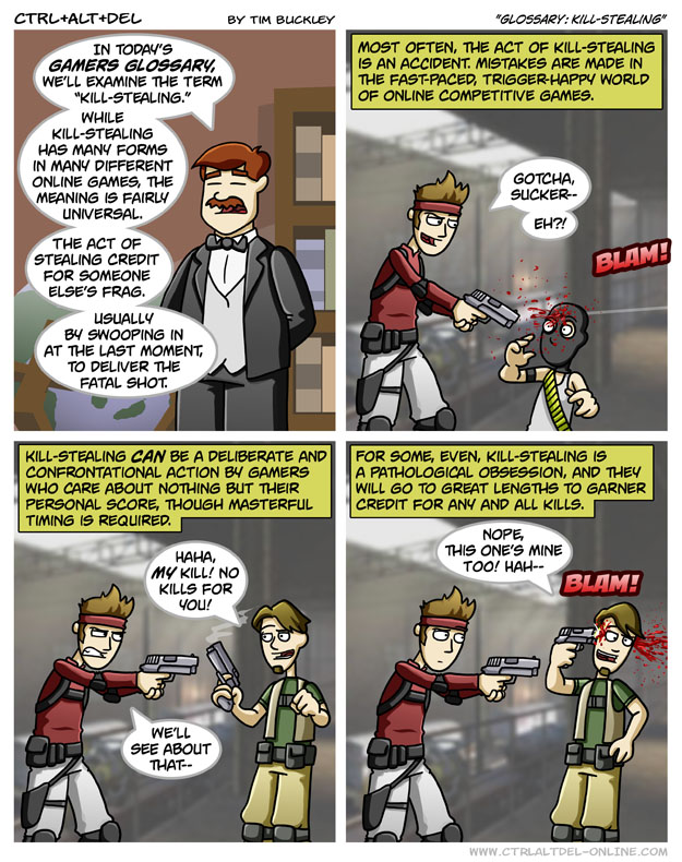 Glossary Kill Stealing Ctrl Alt Del Comic Ctrl Alt Del