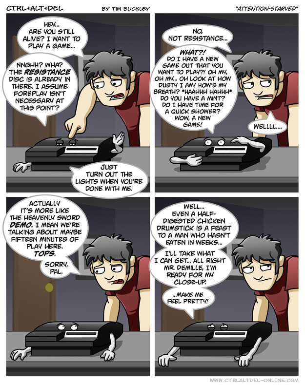 Attention-starved - Ctrl+Alt+Del Comic Ctrl+Alt+Del