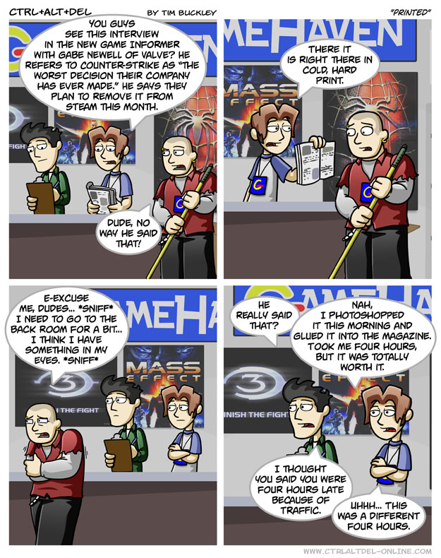 Printed - Ctrl+Alt+Del Comic Ctrl+Alt+Del