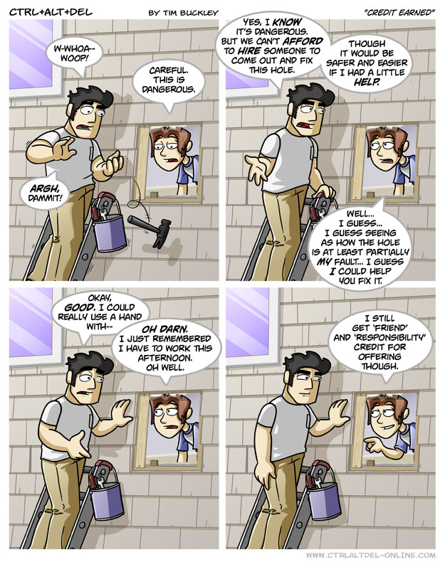 Credit earned - Ctrl+Alt+Del Comic Ctrl+Alt+Del