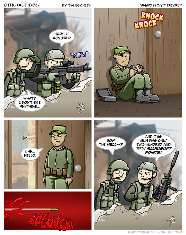 Magic bullet theory - Ctrl+Alt+Del Comic Ctrl+Alt+Del