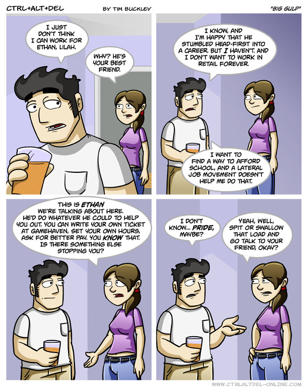 Big gulp - Ctrl+Alt+Del Comic Ctrl+Alt+Del