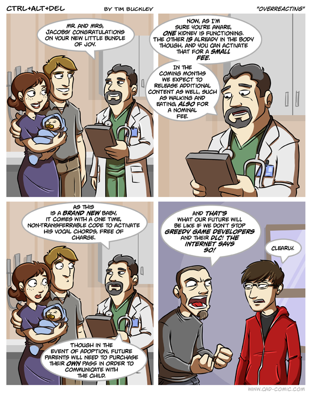 Overreacting - Ctrl+Alt+Del Comic Ctrl+Alt+Del