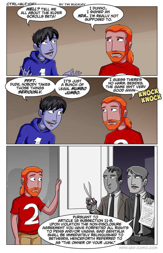 The fine print - Ctrl+Alt+Del Comic Ctrl+Alt+Del