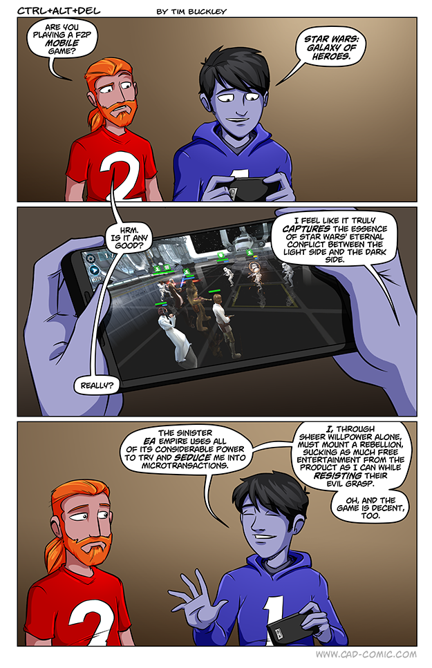 Light and dark - Ctrl+Alt+Del Comic Ctrl+Alt+Del