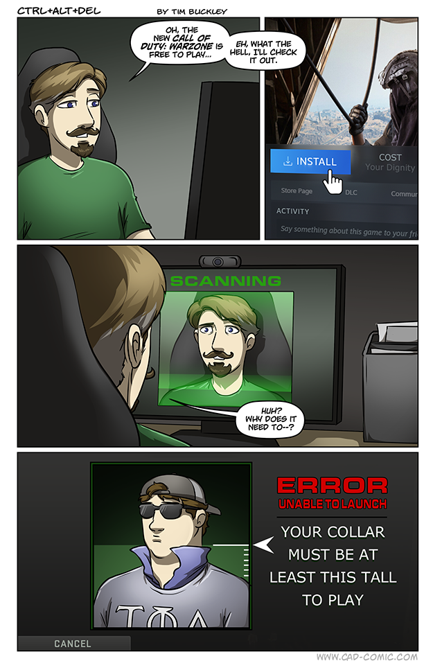 Below The Requirement - Ctrl+Alt+Del Comic Ctrl+Alt+Del