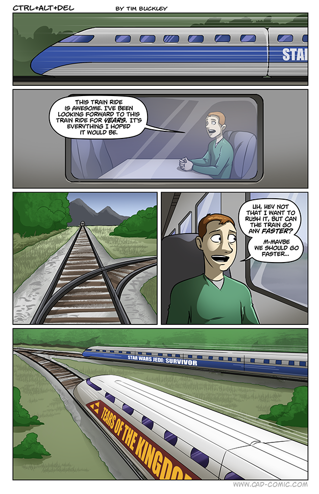 Gotta Go Fast - Ctrl+Alt+Del Comic Ctrl+Alt+Del